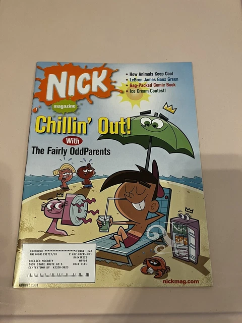 NICK MAGAZINE AUGUST 2008 Issue 144 Chillin Out Fairly Odd parents £11. ...