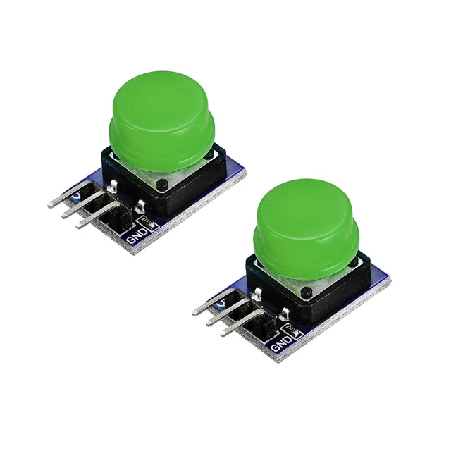 TACTILE SWITCH BREAK Out Board Button Key Module 3 Pin 3.3-5V Green 2pcs £3.42 - PicClick UK