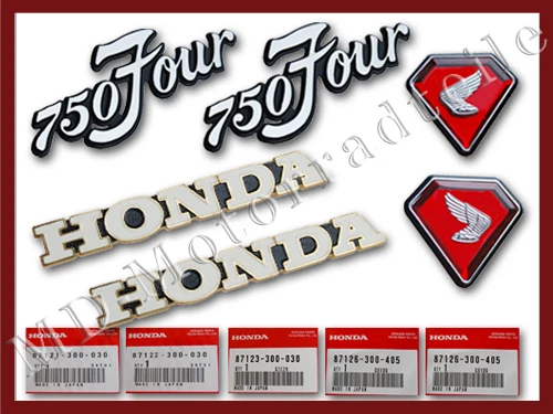 HONDA CB 750 Four K1 Emblem Set Seitendeckel und Tank Original neu £232 ...