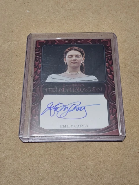 GAME OF THRONES House of the Dragon Emily Carey Autografo CArd ...