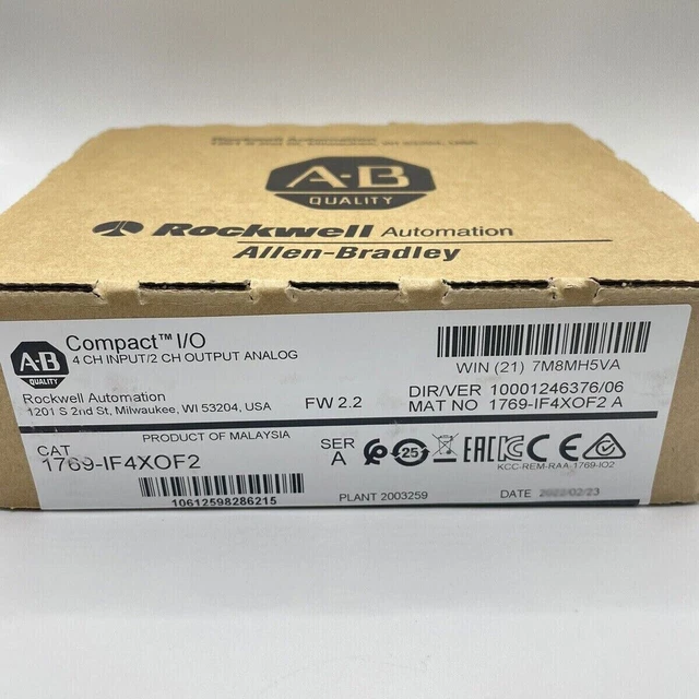 ALLEN BRADLEY 1769-IF4XOF2 Ser A CompactLogix 4-In/2-Out Analog Module ...