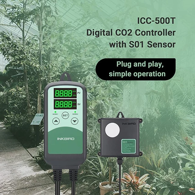 CO2 MONITOR EXHAUST Fan Controller Air Ventilation System Building ...