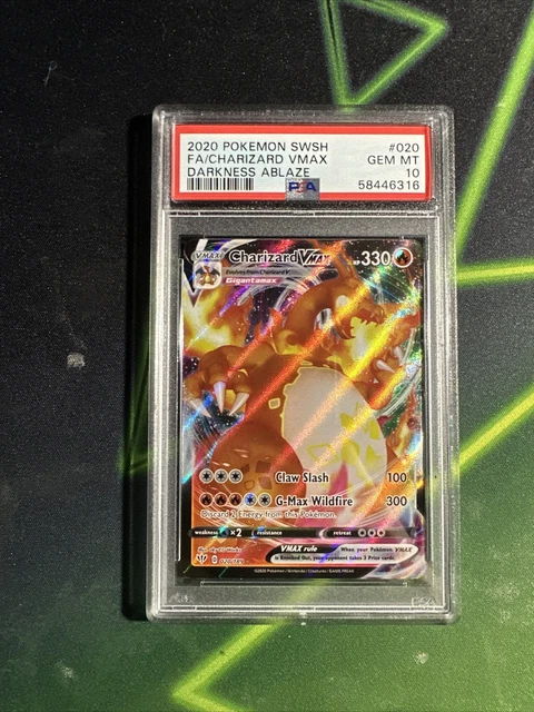 POKEMON DARKNESS ABLAZE Charizard VMAX Full Art 020/189 GEM COMME NEUF PSA 10 EUR 47,78 ...