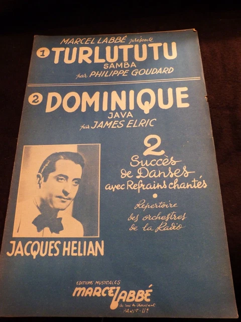 SPARTITO THOMAS PHILIPPE Goudard Dominica Jacques Hélian Sheet Music EUR 16,05 - PicClick IT