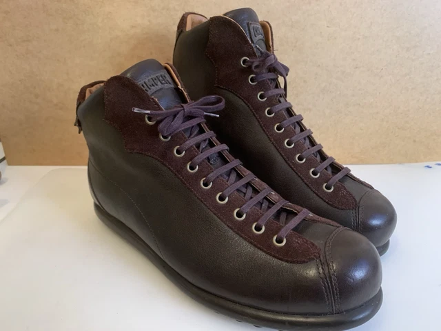 CAMPER PELOTAS ARIEL Men's Ankle Boots In Dark Brown Leather And Suede ...