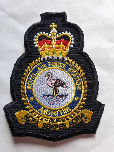 RAF AKROTIRI ROYAL Air Force Station Crest patch £10.00 - PicClick UK