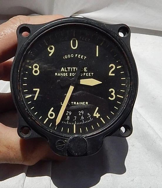WW2 LINK TRAINER Simulator Altimeter Indicator Gauge Instrument £122.47 ...