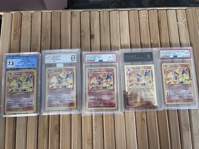 GRADED CHARIZARDS HOLO Base Set 1999 WOTC 4/102 Pokemon Trading Card Game $2,999.00 - PicClick AU