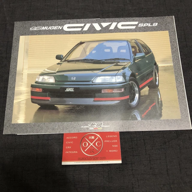 BROCHURE CATALOGO EF Honda Civic Mugen JDM raro EF9 EF3 Hatchback 88-91 87 89 90 EUR 145,14 ...
