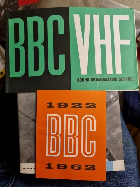 VINTAGE BBC TV Booklet, Bbc Vhf Sound Broadcadting Service 1962 ...