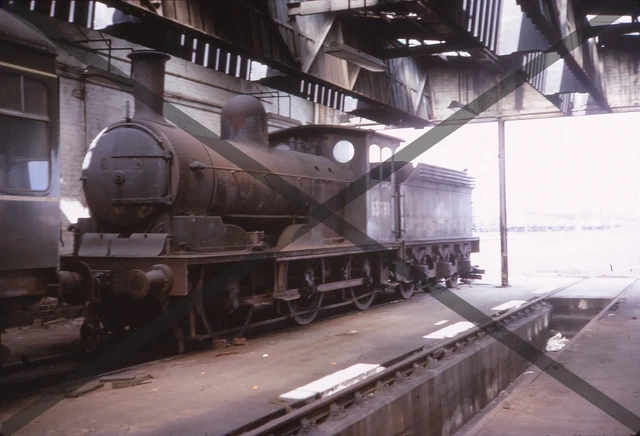 RAILWAY LOCOMOTIVE 35MM Slide – Lner J21 65033 At Darlington Shed 1968 ...