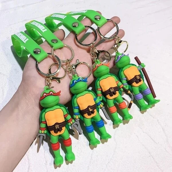 TEENAGE MUTANT NINJA Turtles Keyring Keychain Key Fob Bag Charm £3.99 ...