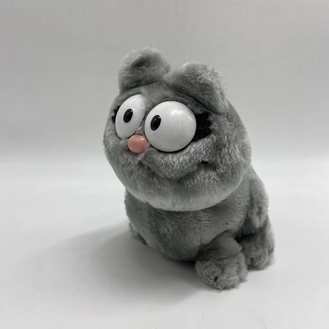 VINTAGE RARE DAKIN 1978, 1983 Gray Nermal Cat Garfield 7” Plush Stuffed ...