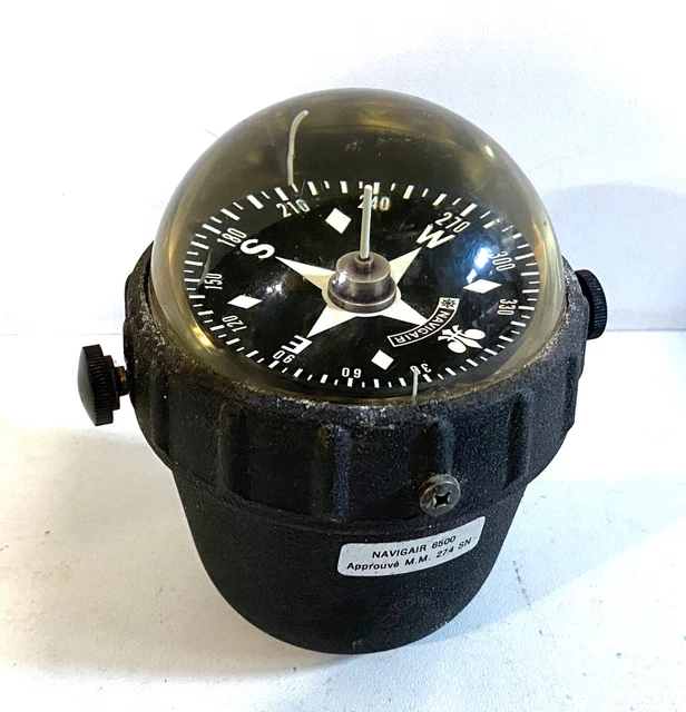 ANCIENNE GROSSE BOUSSOLE d'avion Militaire ? Navigaire 6500 Post ww2 ...