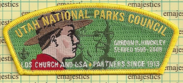 BSA UTAH NATIONAL Parks Council Lds Church Prophet Gordon B Hinckley ...