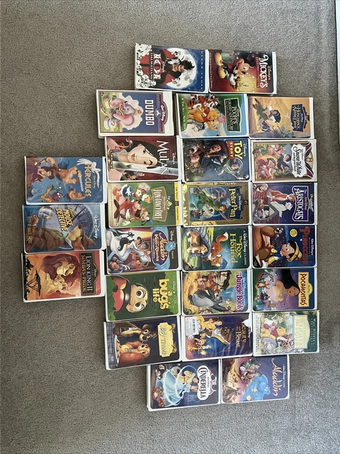 MASSIVE DISNEY AND Pixar VHS Lot (25 Different Titles) £75.24 - PicClick UK