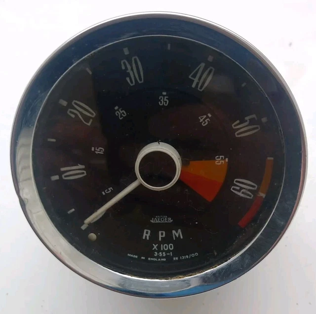 TRIUMPH VITESSE MK1 Rev Counter Gauge Clock & Brackets - Jaeger £73.52 ...