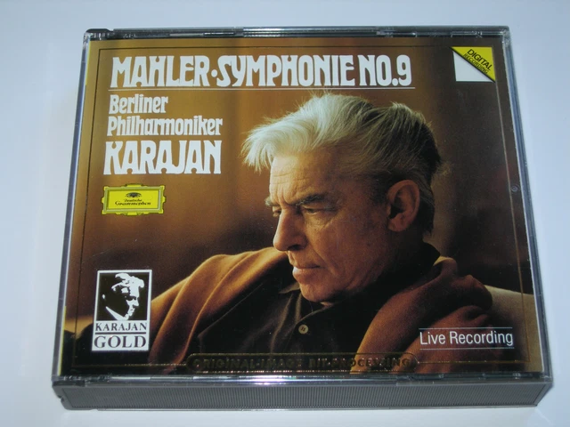 MAHLER SYMPHONY NO. 9 Herbert von Karajan BPO 1982 Live DG CD Gold 1984 EUR 33,17 - PicClick IT