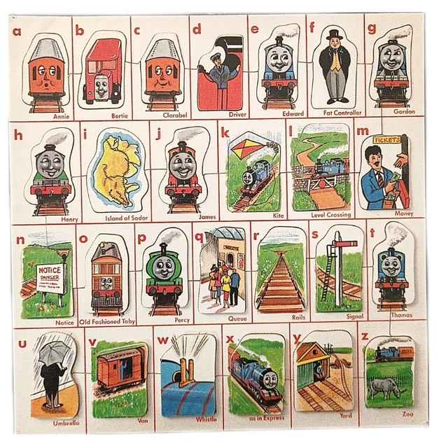 THOMAS THE TANK Engine And Friends Alphabet Play tray Wooden Michael ...