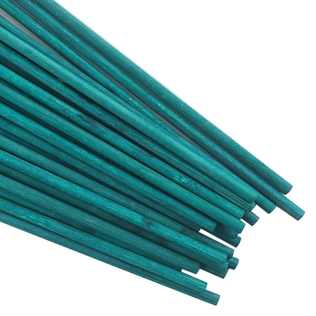 25PCS GREEN FLOWER Sticks Bamboo Split Canes Plant Support For Flowers ...