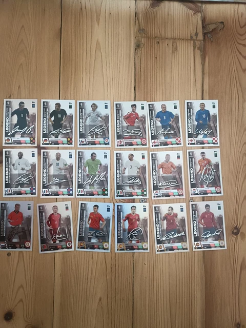 TOPPS MATCH ATTAX UEFA EURO 2024 Complete Full Legend Signature Style ...