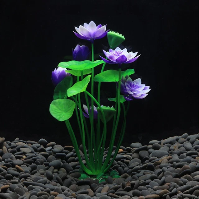 AQUARIUM LOTUS FLOWER Plants Floating Flowers for Artificial Decoration ...