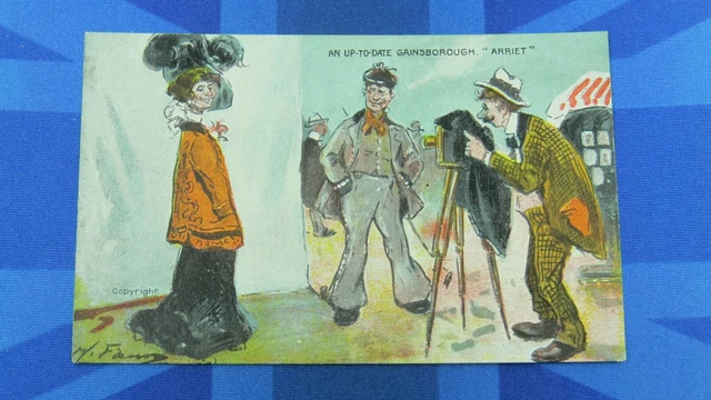 VINTAGE COMIC POSTCARD 1900s Beach Photography Box Camera Costermonger ...