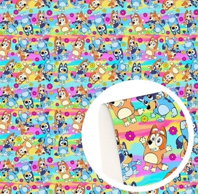 BLUEY SPRING FLOWERS texture LARGE FAUX LEATHER ROLL 20" x 55" 1213025 ...