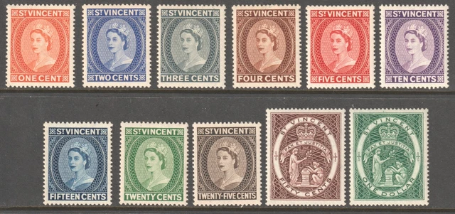 ST VINCENT 1955 QUEEN ELIZABETH II & SEAL OF THE COLONY EUR 18,37 ...