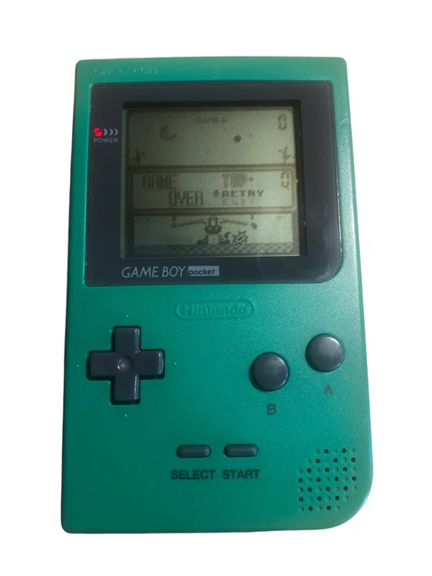 NINTENDO GAME BOY Pocket Green Handheld System + Game Cartridge X1 £35. ...