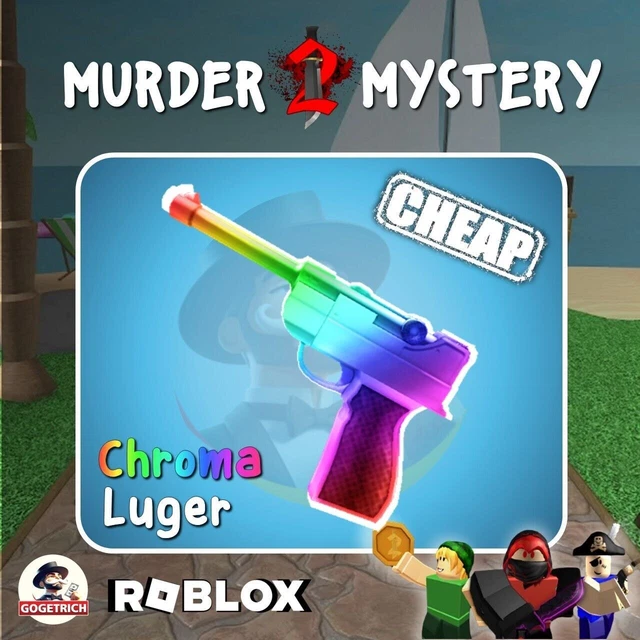 LE MOINS CHER 🔥 Chroma Luger 🔲 Roblox Murder Mystery 2 ⚡️ LIVRAISON... EUR 5,18 - PicClick FR