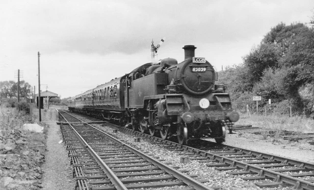 BLACK & WHITE Darkroom Railway Photo Fullerton Junction Station With ...