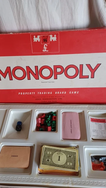 VINTAGE 1970S MONOPOLY Board Game Tatty Box No Instructions £7.99 ...
