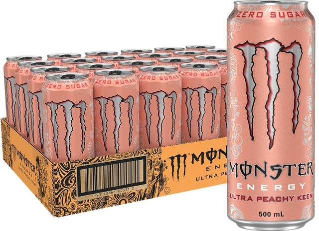 MONSTER ENERGY DRINK Ultra Peachy Keen 24 x 500ml $111.14 - PicClick AU