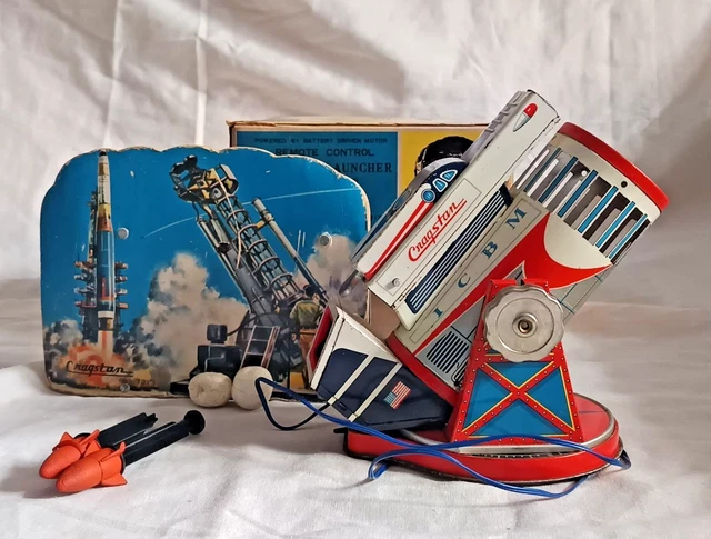 1960'S - TIN Toy Missile Launcher Cragstans Horikawa ICBM Japan Battery ...