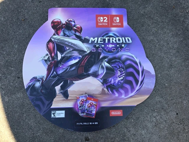 METROID PRIME 4 Beyond NINTENDO SWITCH 2 LARGE STORE DISPLAY PROMO £125 ...