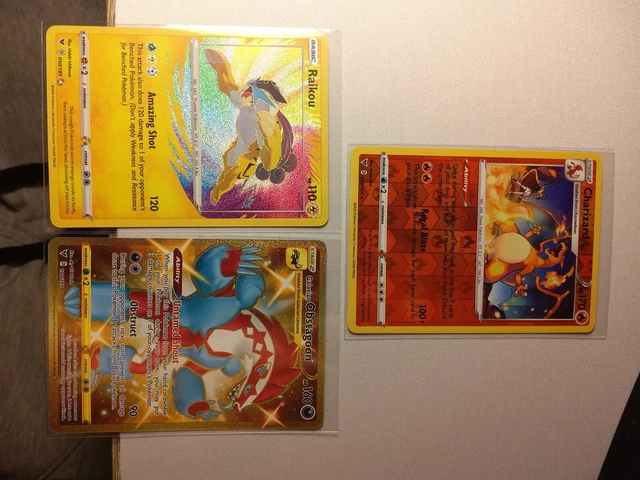 LOT DE 3 obstacles galariens 198/185, Raikou, Charizard EUR 49,73 ...