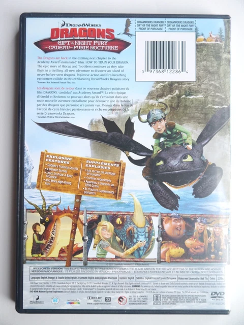(D-42) DREAMWORKS; DRAGONS - Gift Of The Night Fury. DVD $3.50 ...
