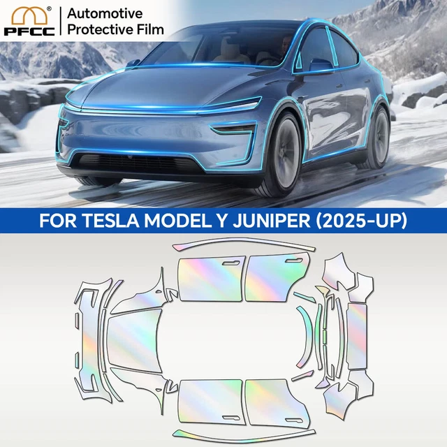 TESLA MODEL Y Juniper 2025 2026 Precut Kit Paint Protection Film Clear ...