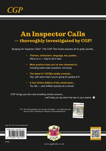 GCSE ENGLISH TEXT Guide - an Inspector Calls Includes Online Edition ...