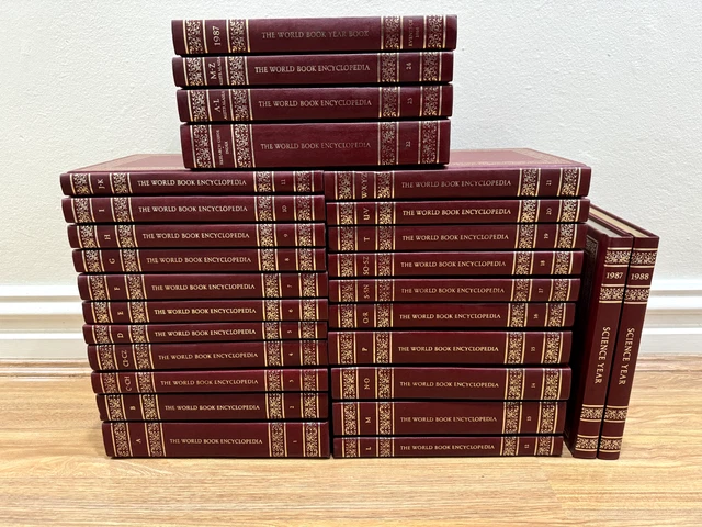THE WORLD BOOK Encyclopedia 1986 24 Volume Complete Vintage Set + 2 ...