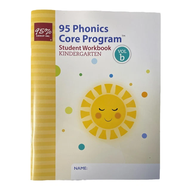 95 PHONICS CORE Program cahier d'exercices étudiant maternelle vol. B ...