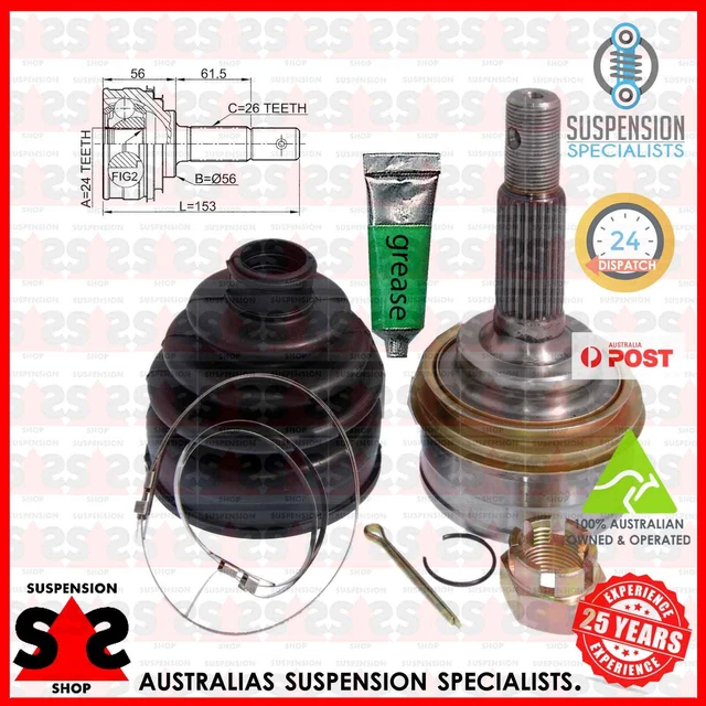 FRONT AXLE JOINT Kit, Drive Shaft Suit TOYOTA Corolla 1.8 EFi (AE93) COROLLA EUR 72,80 - PicClick FR