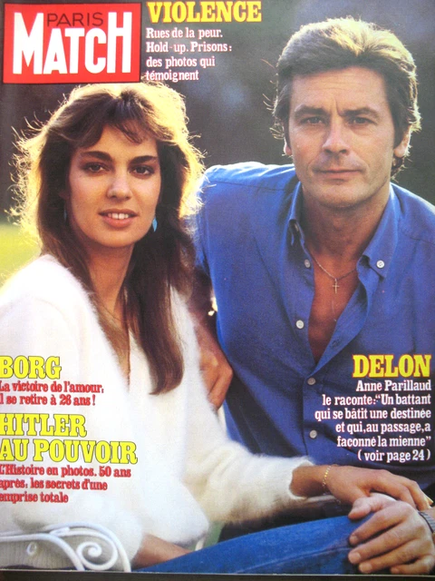 ALAIN DELON ANNE Parillaud Paris Match N° 1758 Fevrier 1983 EUR 10,00 ...