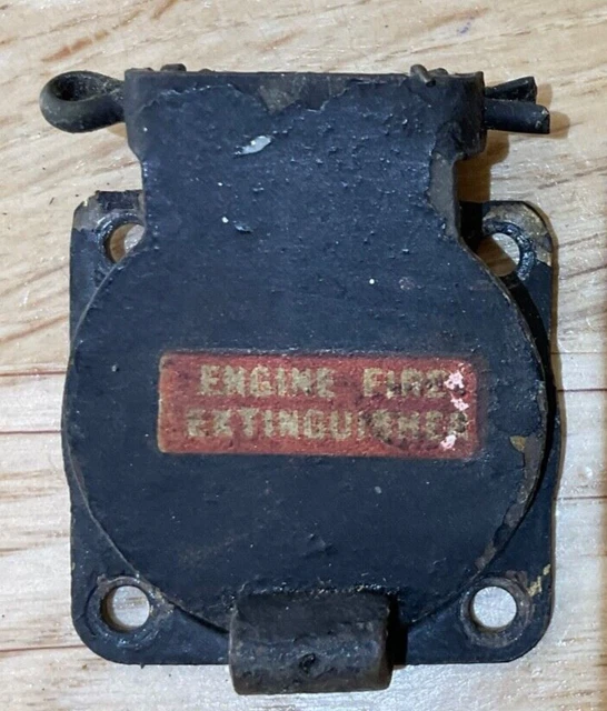 WW2 RAF AIRCRAFT Starter Button / Fire Extinguisher Sprung Cover £29.95 ...