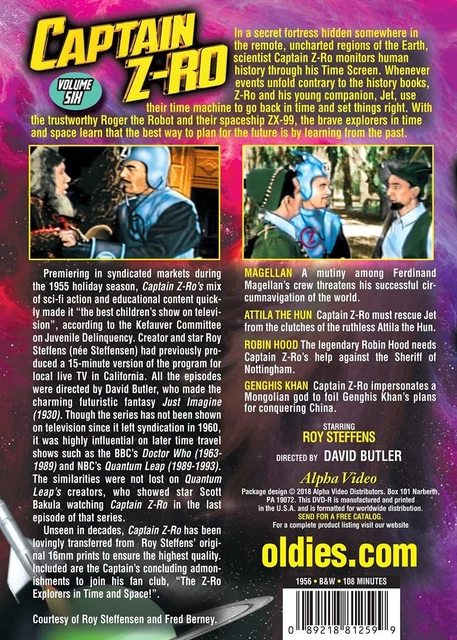 CAPTAIN Z-RO, VOLUME 6 (DVD) Roy Steffens David Butler (US IMPORT) £13.57 - PicClick UK