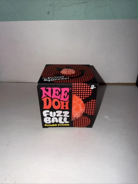 ORANGE NEEDOH FUZZ BALL Flower Power Nee Doh Squish Stress Ball NEE-DOH ...