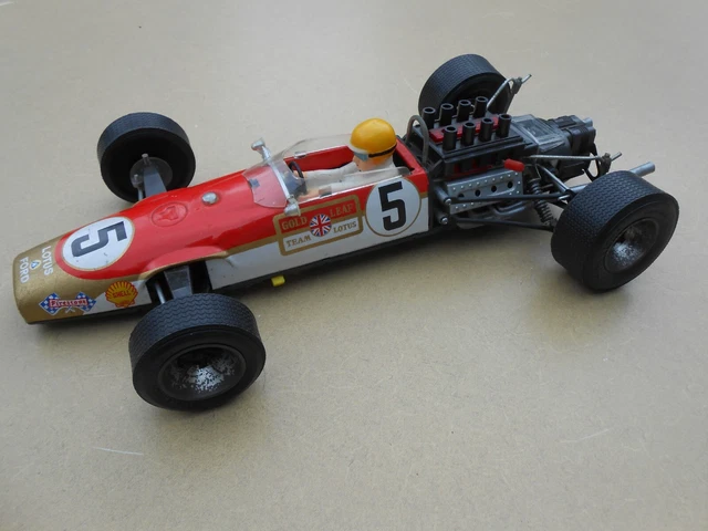 VINTAGE, ASAHI LOTUS 49 Ford F-1 Junior Race Car, Battery Operated, 1/ ...