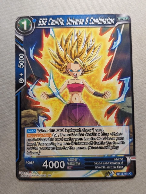 SS2 CAULIFLA UNIVERSE 6 Combination BT15-041 C Saiyan Showdown Dragon - NON FOIL EUR 0,73 ...