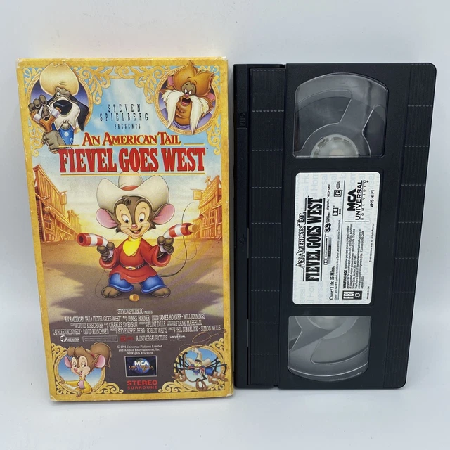 AN AMERICAN TAIL Fievel Goes West VHS Cassette Tape 1995 MCA Universal ...